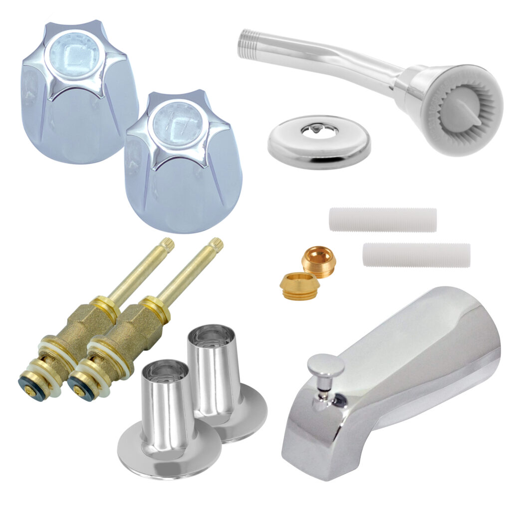 Three Valve Shower Repair Kit – Hot, Cold & Diverter Replacement